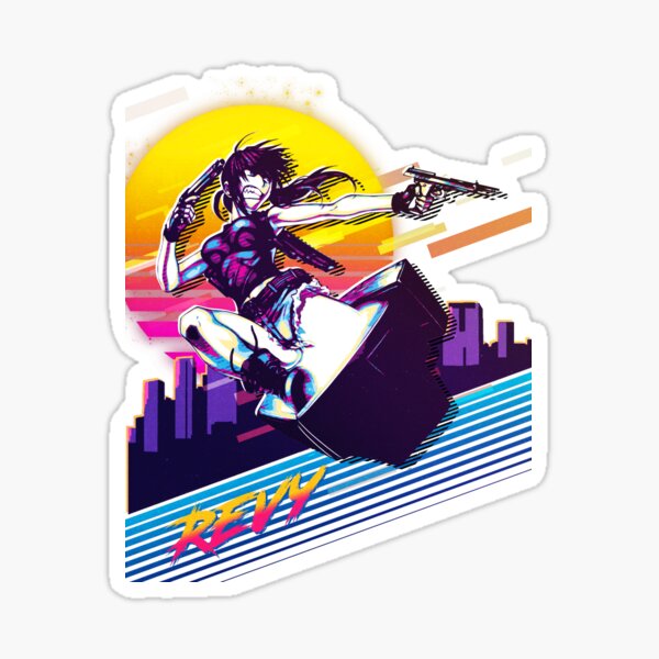 "Black Lagoon Revy" Sticker for Sale by 80sRetroArt | Redbubble