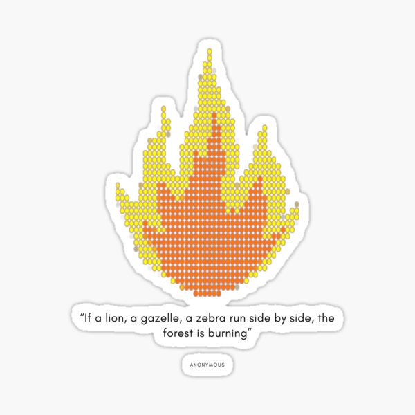 "Fire anime" Sticker for Sale by TiVinci | Redbubble