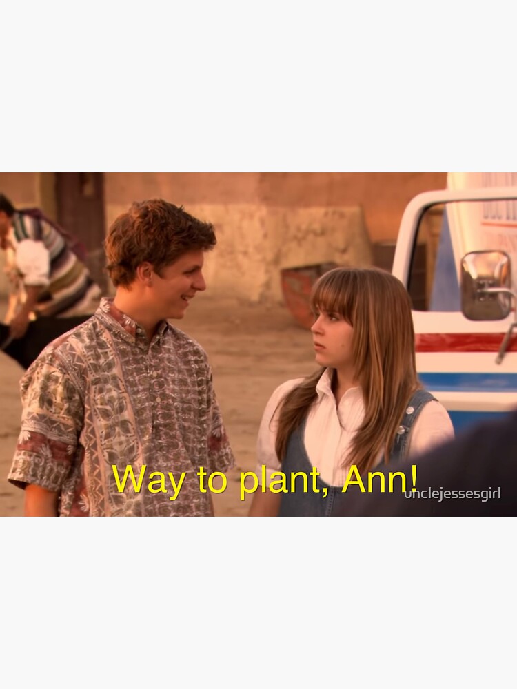 "Way To Plant, Ann!" Sticker for Sale by unclejessesgirl | Redbubble