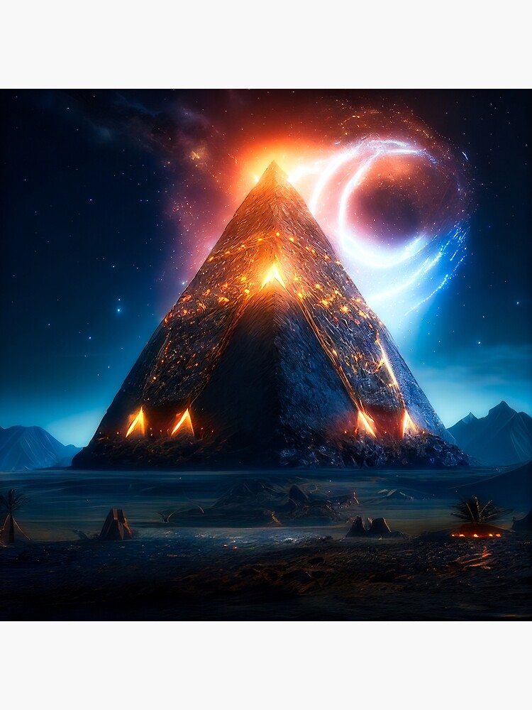 Lámina fotográfica «Pirámide Mística, Geometría Sagrada» de ypedelang ...