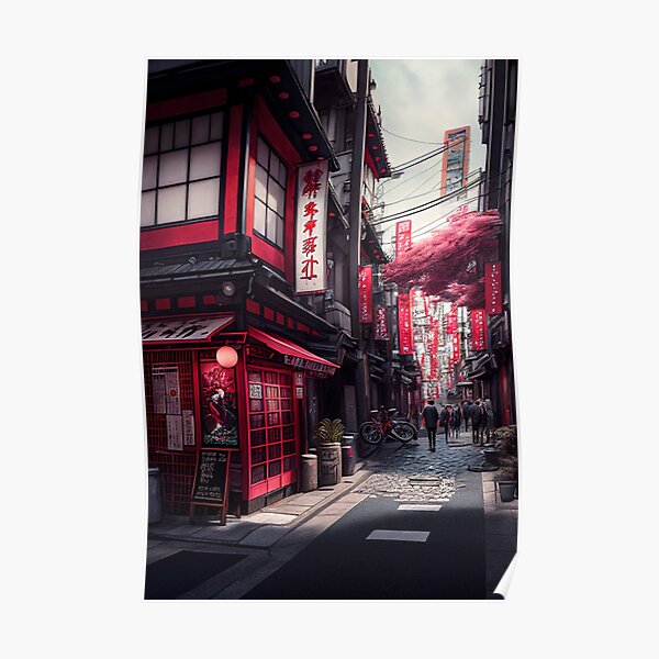 "Tokyo Shibuya Street Scene" Poster for Sale by MajorLipstick | Redbubble