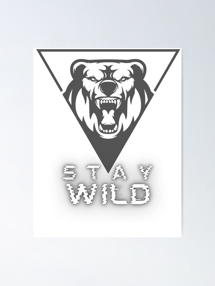 "Dangerous bear" Poster for Sale by KST2013 | Redbubble