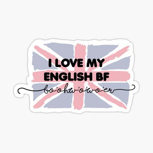 "English Boyfriend" Sticker for Sale by Bircanix | Redbubble