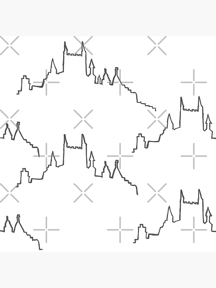 "Abstract Minimalist Castle Outline" Poster for Sale by TeaLimeTwo ...