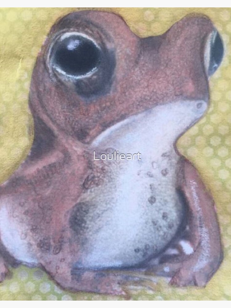 "Rosie the Ribbiter Frog Art" Sticker for Sale by Loulieart | Redbubble