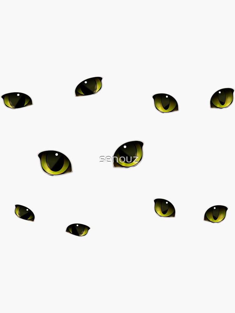 "Cat Eyes" Sticker for Sale by senouz | Redbubble