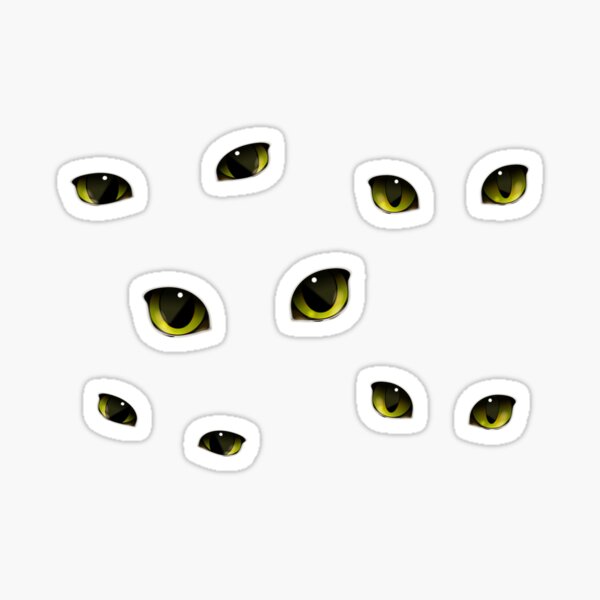 "Cat Eyes" Sticker for Sale by senouz | Redbubble