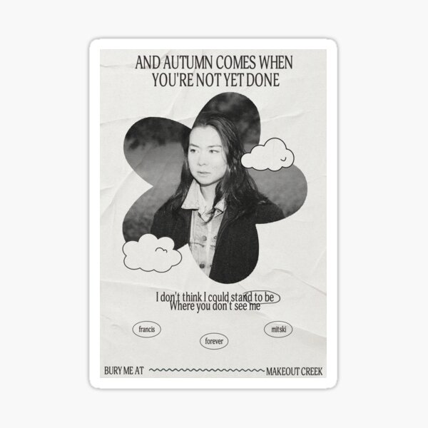 "Mitski" Sticker for Sale by stateofgarden | Redbubble