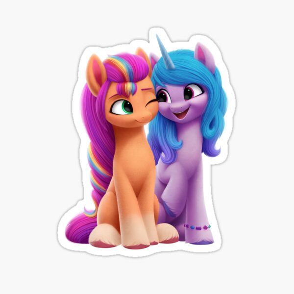 "Sunny and Izzy" Sticker for Sale by LuminousDazzle | Redbubble