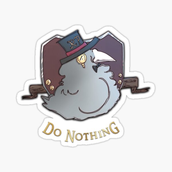 "Rich Pigeon Pub: Do Nothing" Sticker for Sale by Burningfiction ...