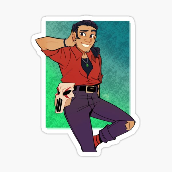 "Casey Jones Casual" Sticker for Sale by ItzJazzyJazzin | Redbubble