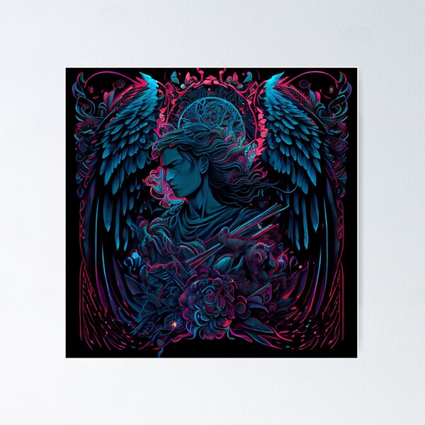 "Archangel Raziel Illustration" Poster for Sale by OccultDreams | Redbubble