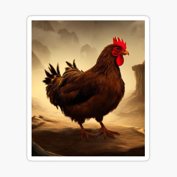 "Angy Chicken. Angry Animals" Sticker for Sale by LeanDesigns | Redbubble