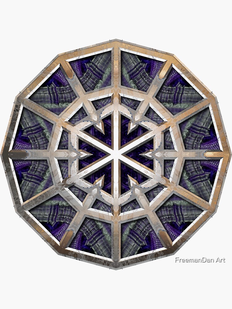 "Resurrection Emblem - Gold and Purple 2 on White background" Sticker ...