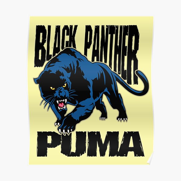 "Black Panther - Puma" Poster for Sale by mturns57 | Redbubble