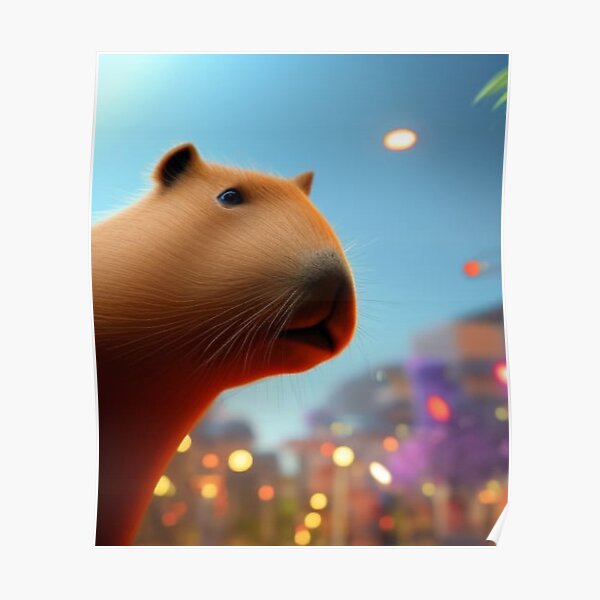 "Sup Bro Capybara. Cute Capybaras" Poster for Sale by LeanDesigns ...