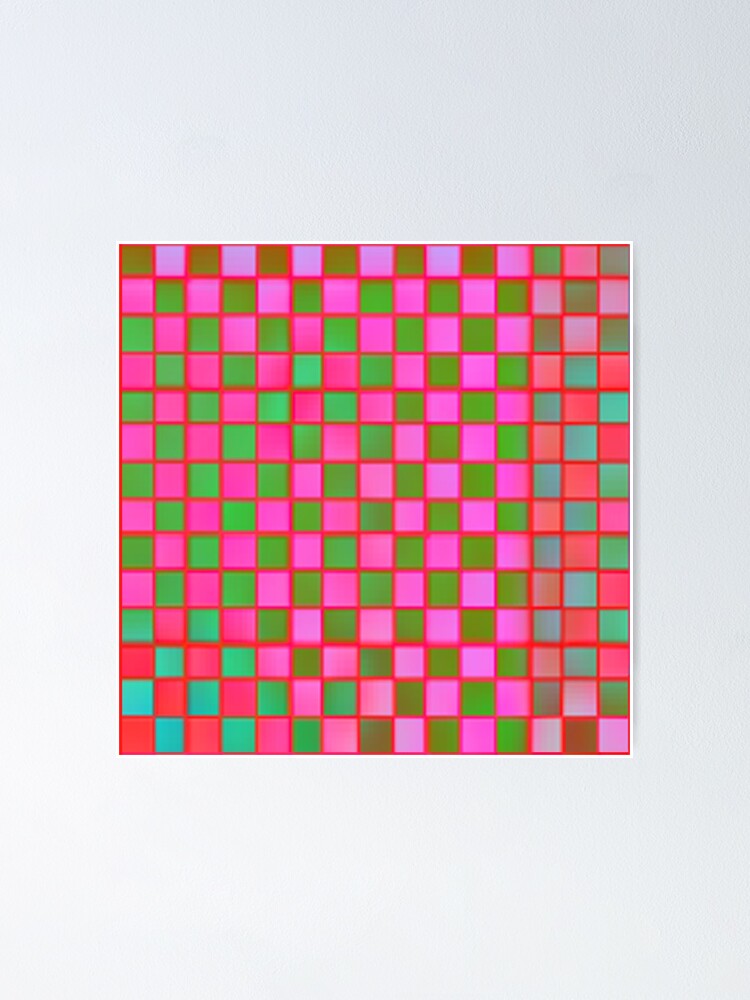 "CHECKER - ORANGE " Poster for Sale by Davidbowieart | Redbubble