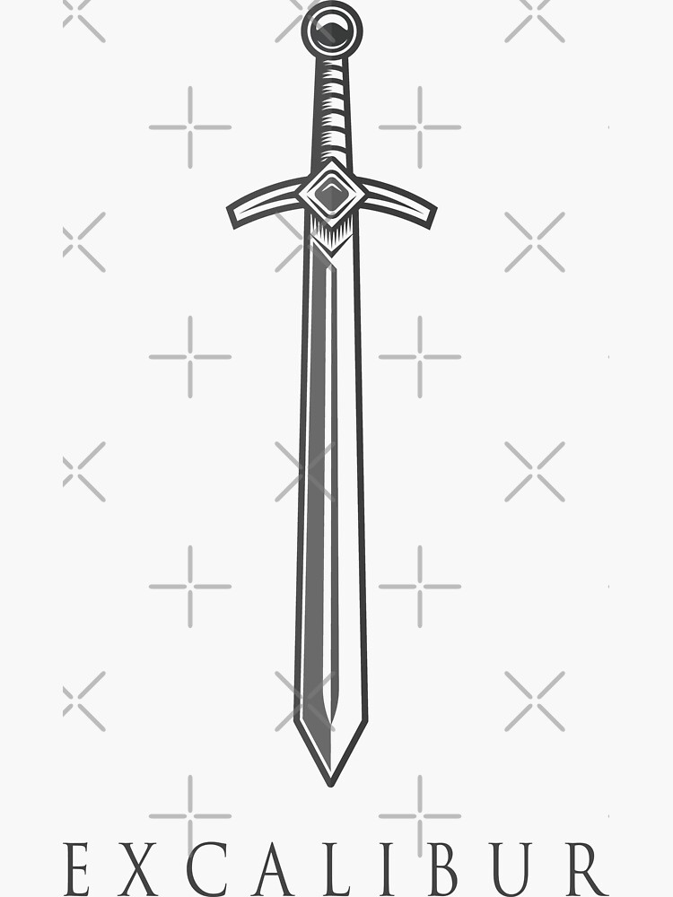 "Excalibur - The Sword in the Stone 8" Sticker for Sale by BrianSmith84 ...