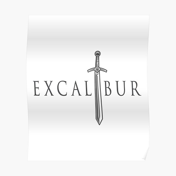 "Excalibur - The Sword in the Stone 9 Dark" Poster for Sale by ...