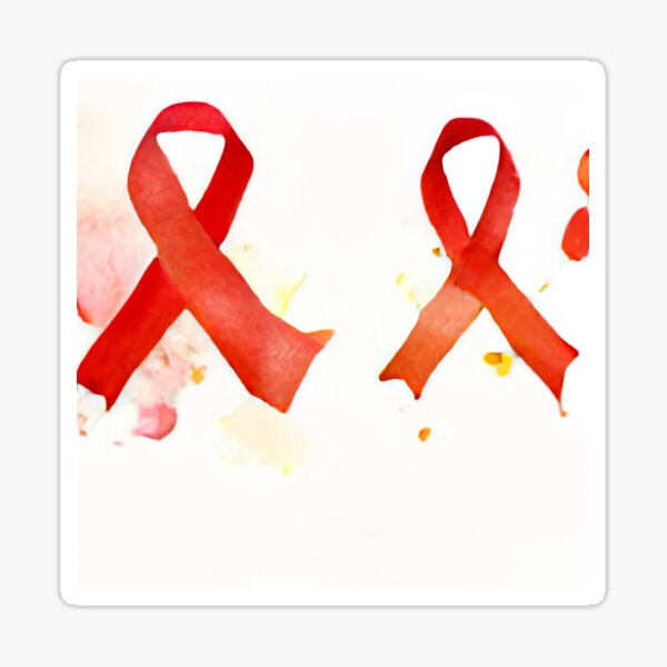 "World's AIDS Day / Red Ribbons art" Sticker for Sale by CinderPress ...