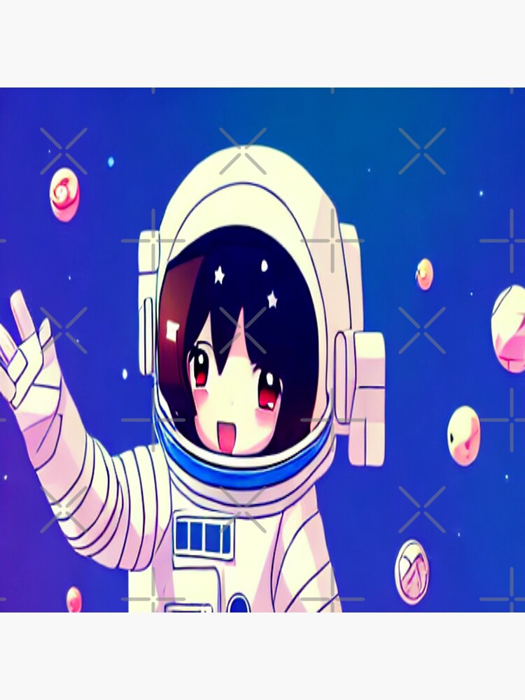 " CUTE ASTRONAUT - SPACE MAN - SPACE GIRL - ASTRO" Sticker for Sale by ...