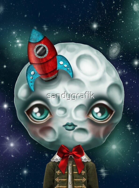 "Moon Boy" by sandygrafik | Redbubble
