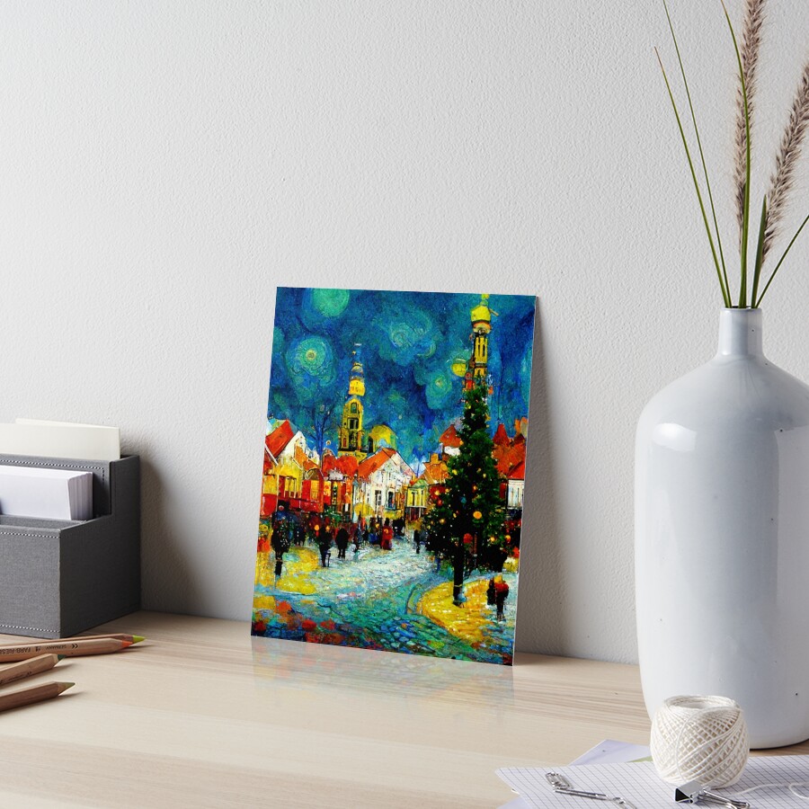 "Van Gogh Christmas Approaching In New York Painting Starry Night ...