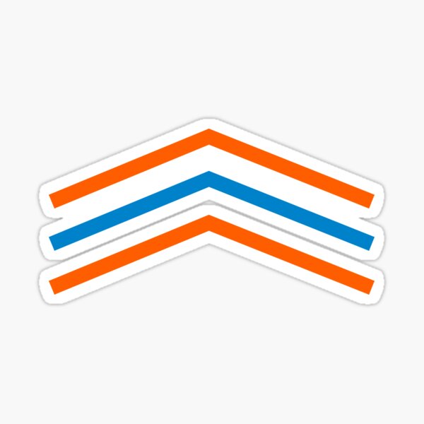 "Orange and Blue Arrows" Sticker by Designs111 | Redbubble