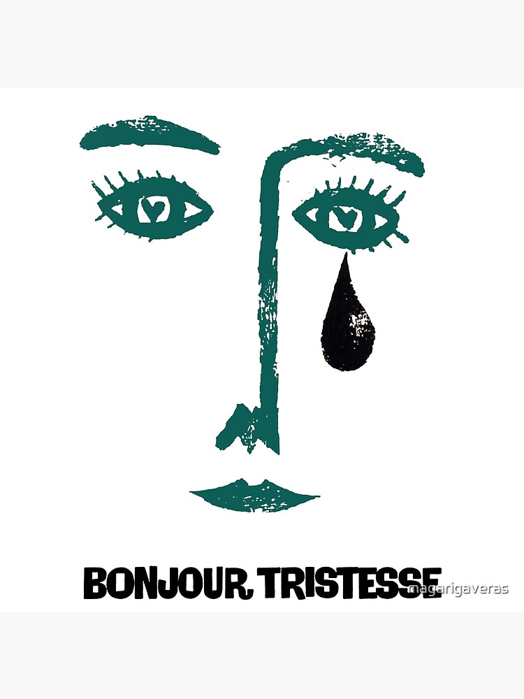 "Face with a tear, Bounjour Tristesse poster, Hello Sadness 1954 by ...