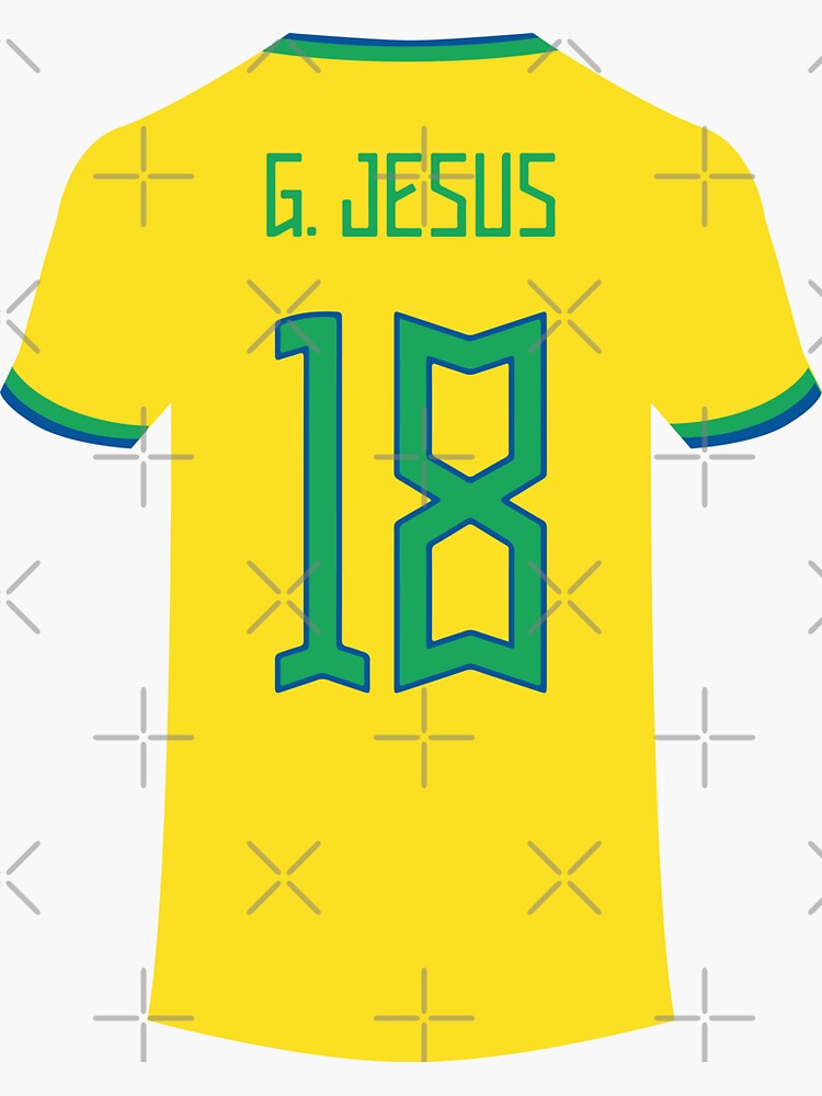 "Gabriel Jesus - Brazil 2022" Sticker for Sale by OnTargetSports ...