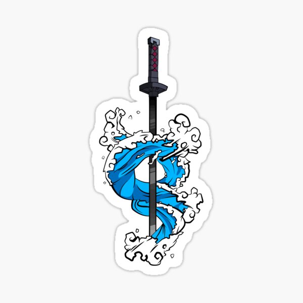 "katana Tanjiro Kamado" Sticker for Sale by Onlyeine | Redbubble