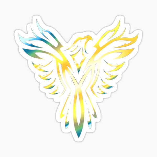 "Phoenix Bird Art" Sticker for Sale by NTGUILTY | Redbubble