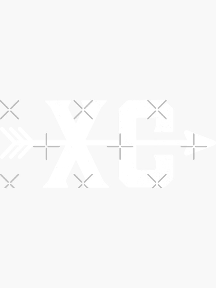 "Cross Country XC" Sticker for Sale by GCFULLA | Redbubble