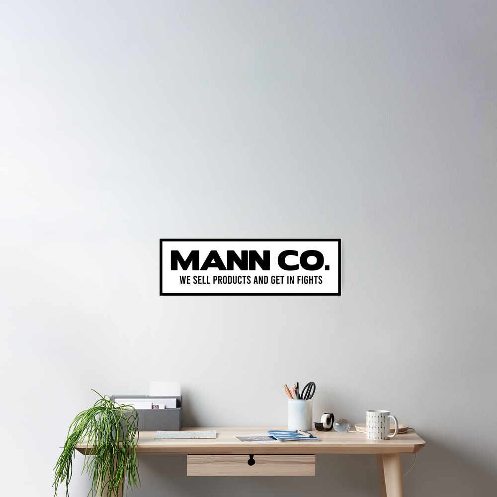 "Mann co logo" Poster for Sale by Loadout | Redbubble