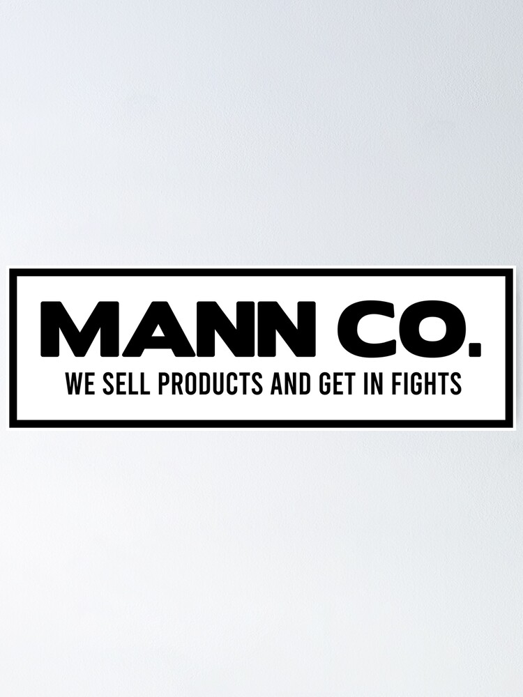 "Mann co logo" Poster for Sale by Loadout | Redbubble