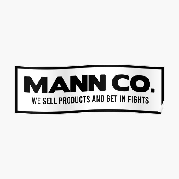 "Mann co logo" Poster for Sale by Loadout | Redbubble