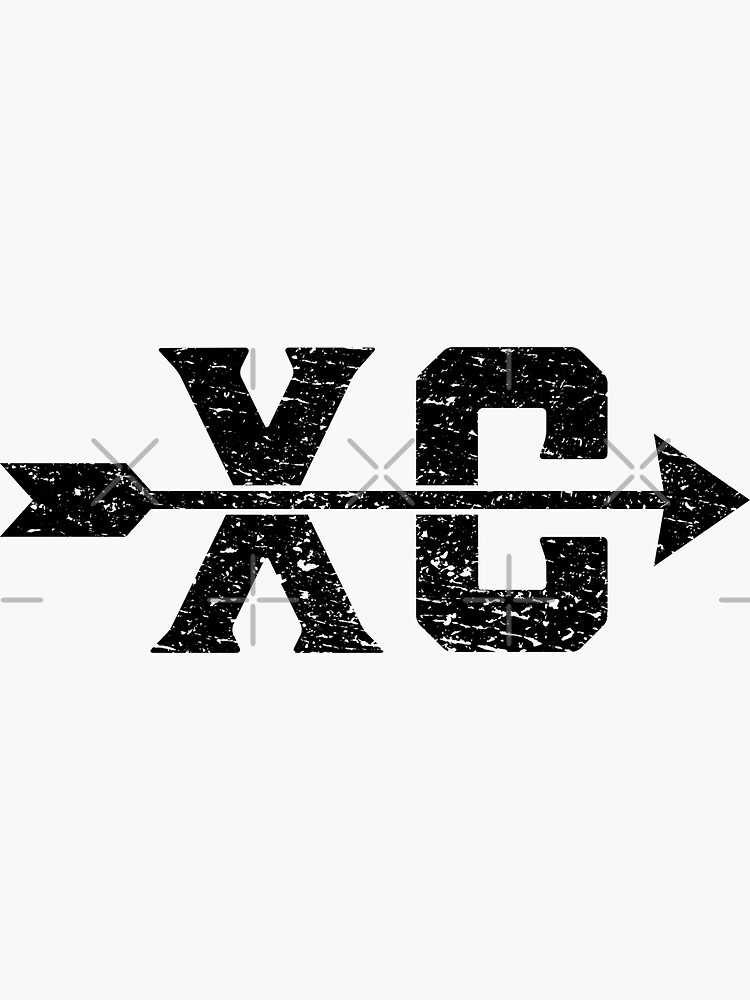 "Cross Country XC" Sticker for Sale by GCFULLA | Redbubble