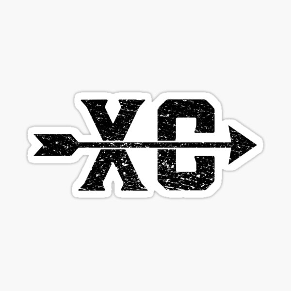 "Cross Country XC" Sticker for Sale by GCFULLA | Redbubble