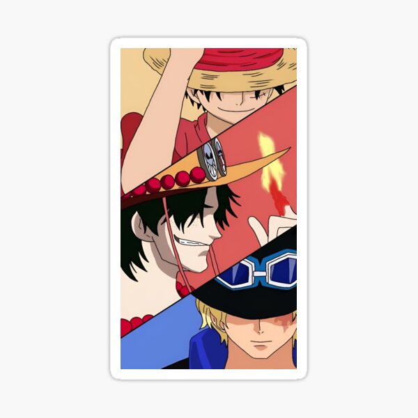 "Sabo And Portgas D. Ace One Piece" Sticker for Sale by Thebestindesign ...