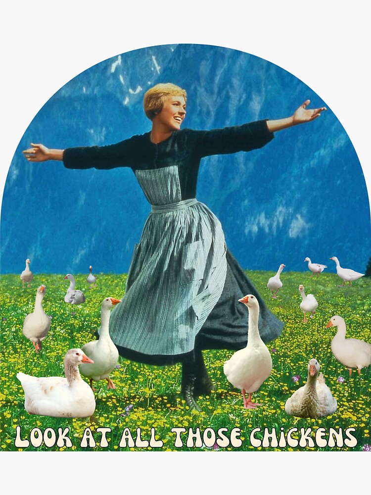 "Chickens Maria" Sticker for Sale by toadsforall | Redbubble