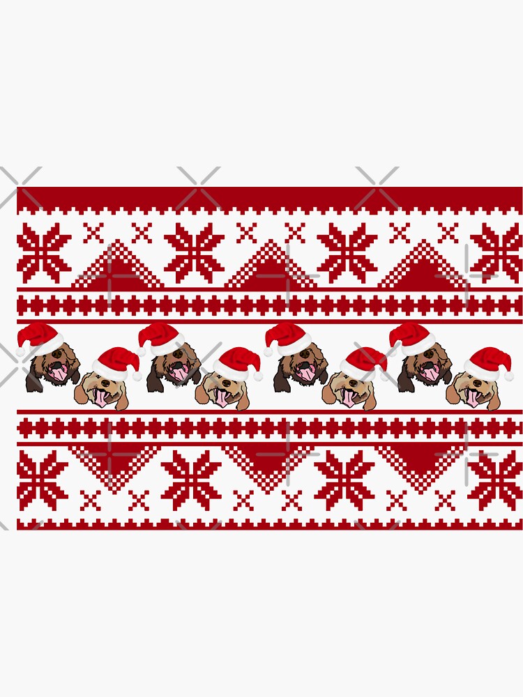 "Merry Christmas Cockapoos" Sticker for Sale by SDDESIGNS2020 | Redbubble