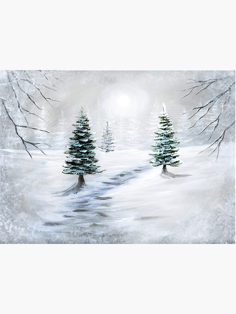"Winter Peace" Sticker for Sale by SnowSerendipity | Redbubble