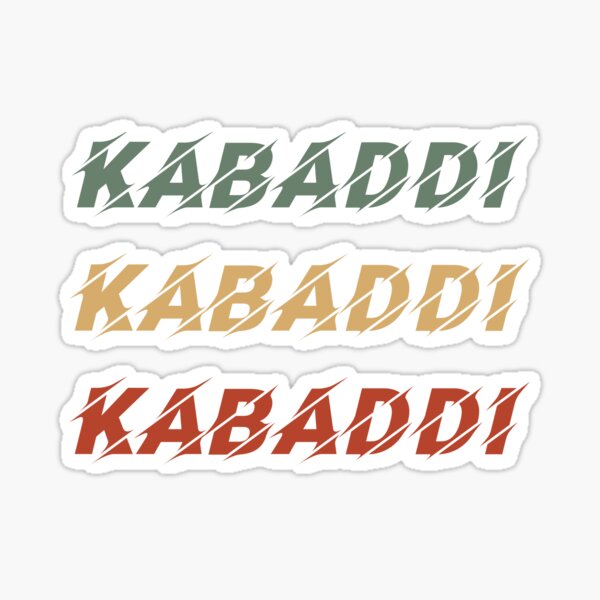 "Kabaddi vintage design" Sticker for Sale by LoranaDesign | Redbubble