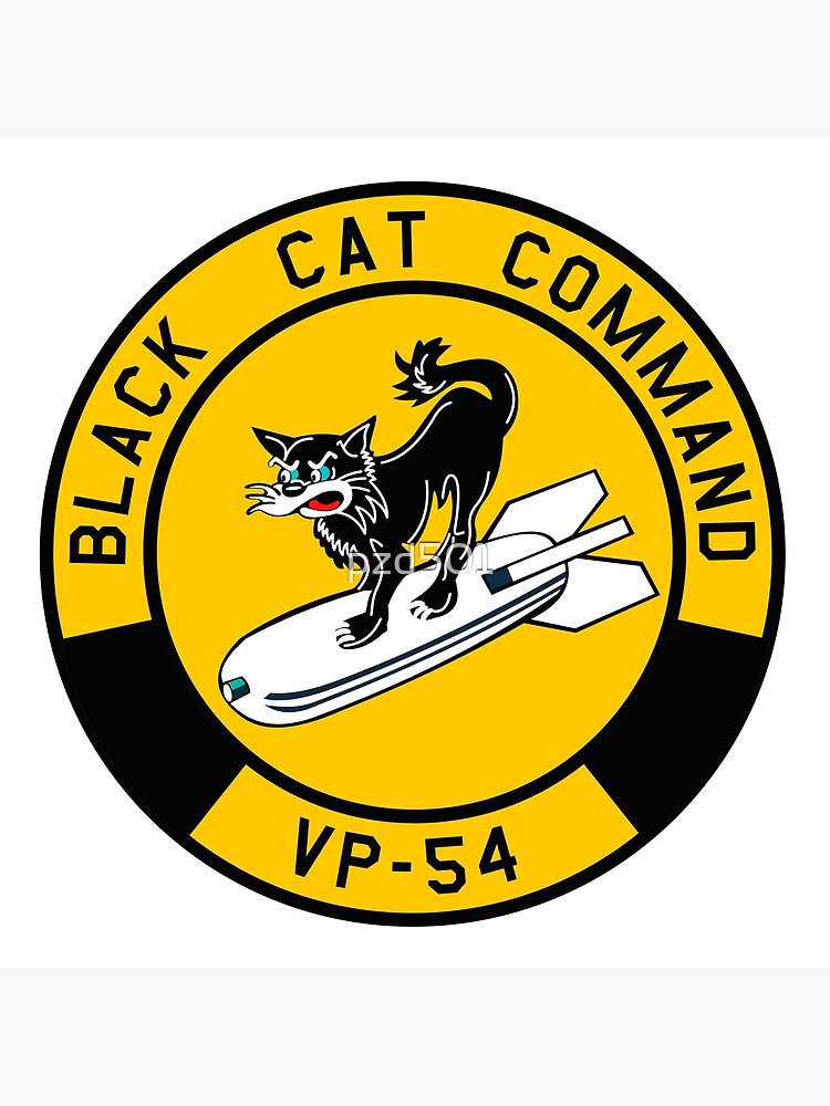 "USN VP-54 Patrol Bombing Squadron Black Cat Command - Clean Style ...
