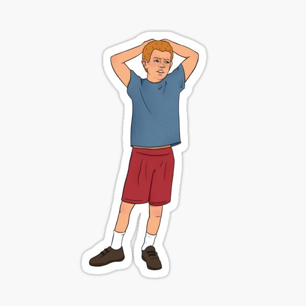 "regular-sized rudy sticker" Sticker for Sale by thisalienartist ...