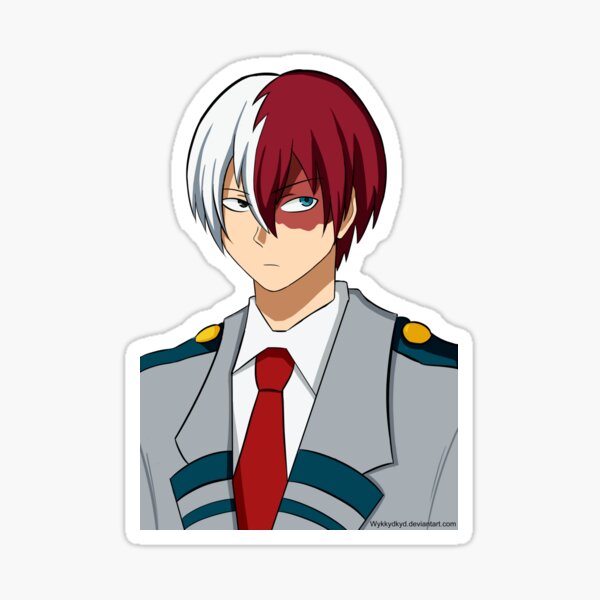 "Shoto Todoroki character" Sticker for Sale by pyuiut | Redbubble