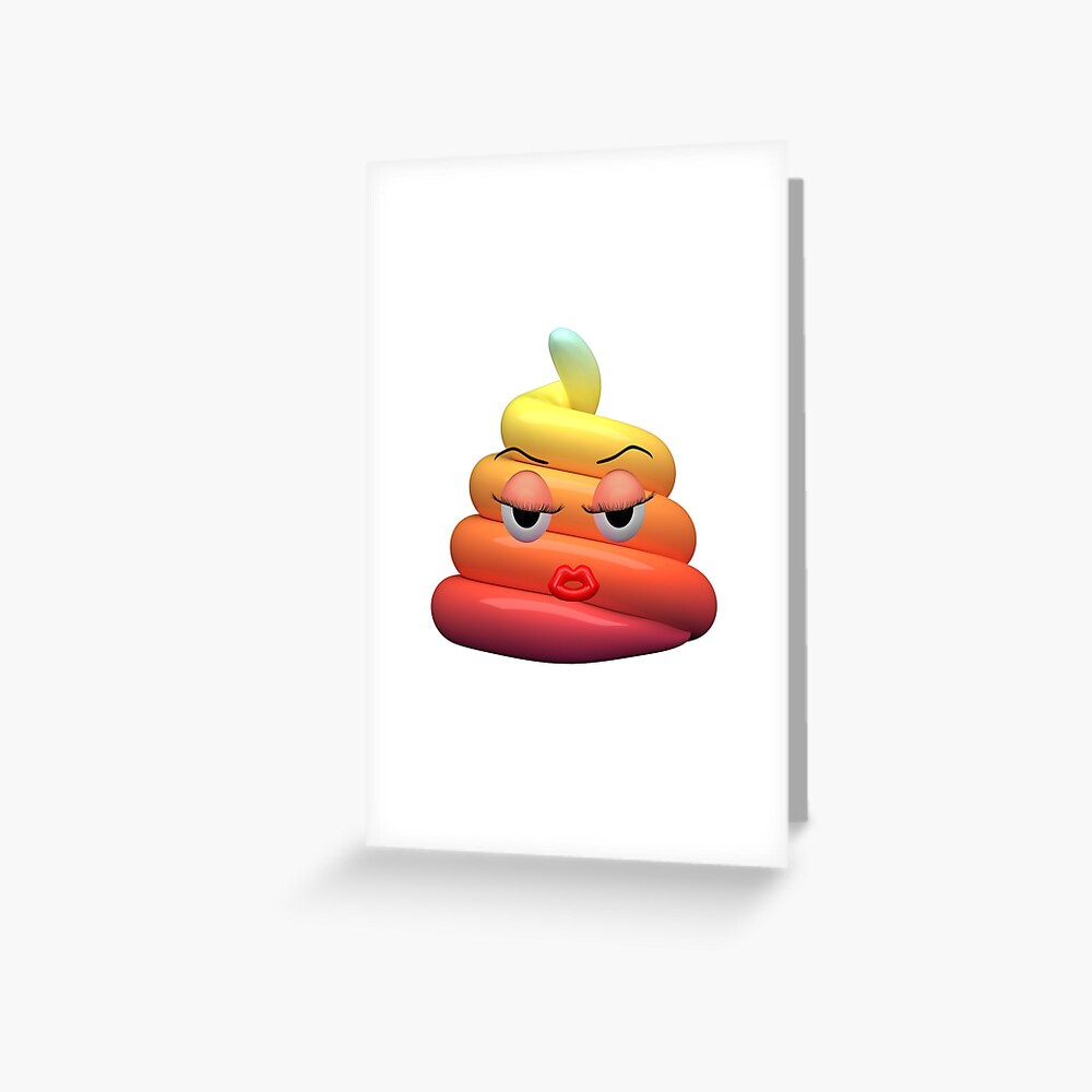 "poop emoji" Greeting Card for Sale by aimadbro | Redbubble