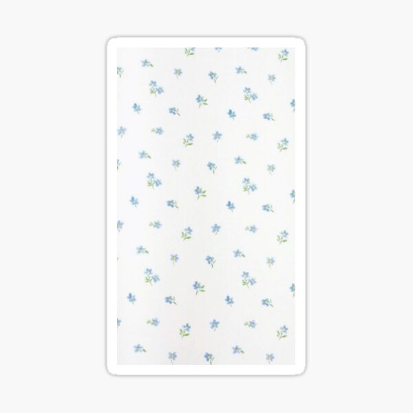 "Coquette blue floral " Sticker for Sale by Pixiedrop | Redbubble