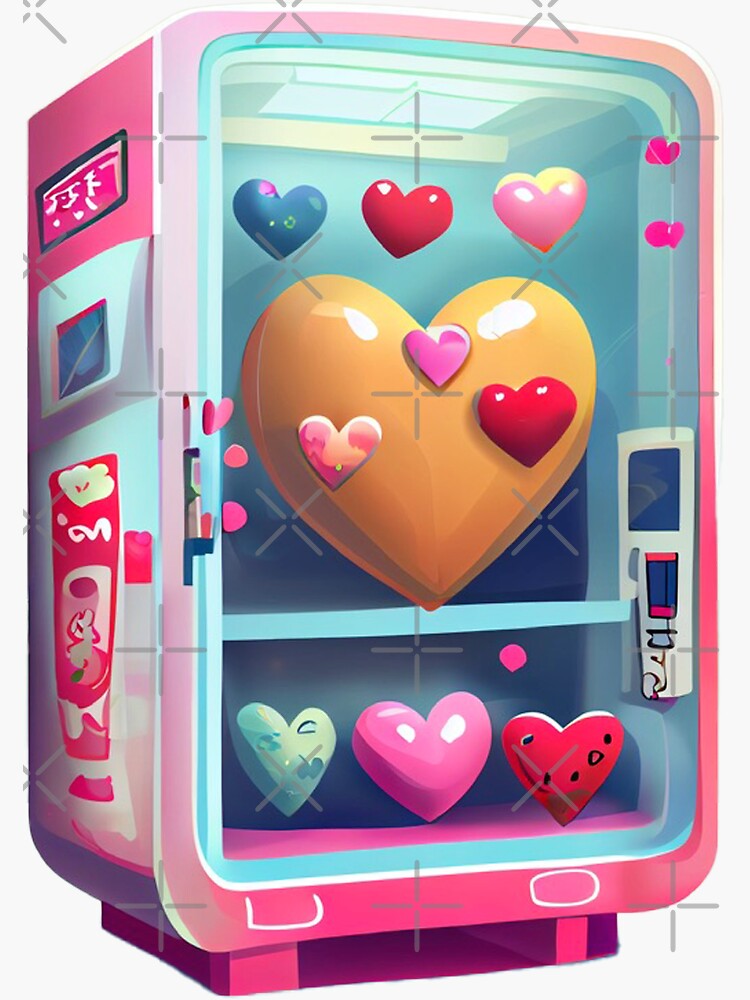 "Love vending machine " Sticker for Sale by Kaasi | Redbubble