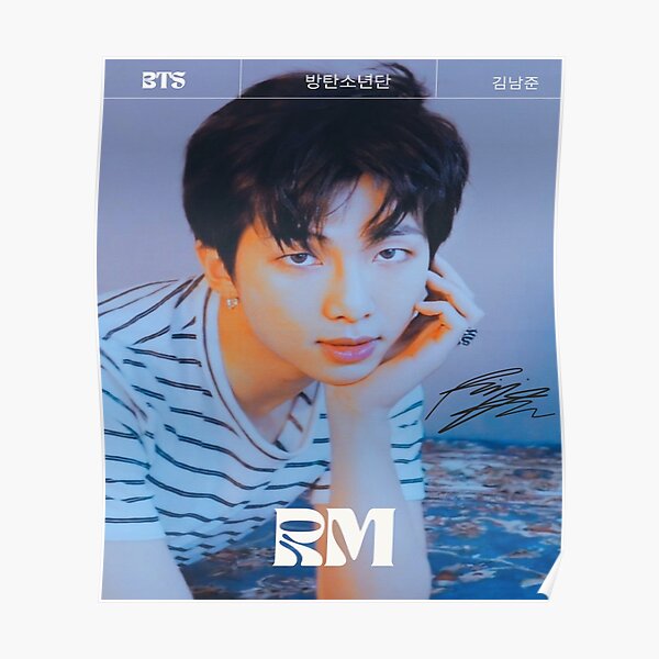 "BTS RM Vintage" Poster for Sale by niconics | Redbubble